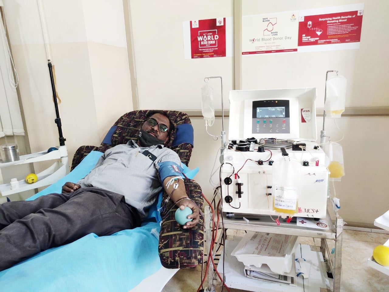 Sh Venkata Ramana garu had donated single donor platelets (SDP) at NTR ...
