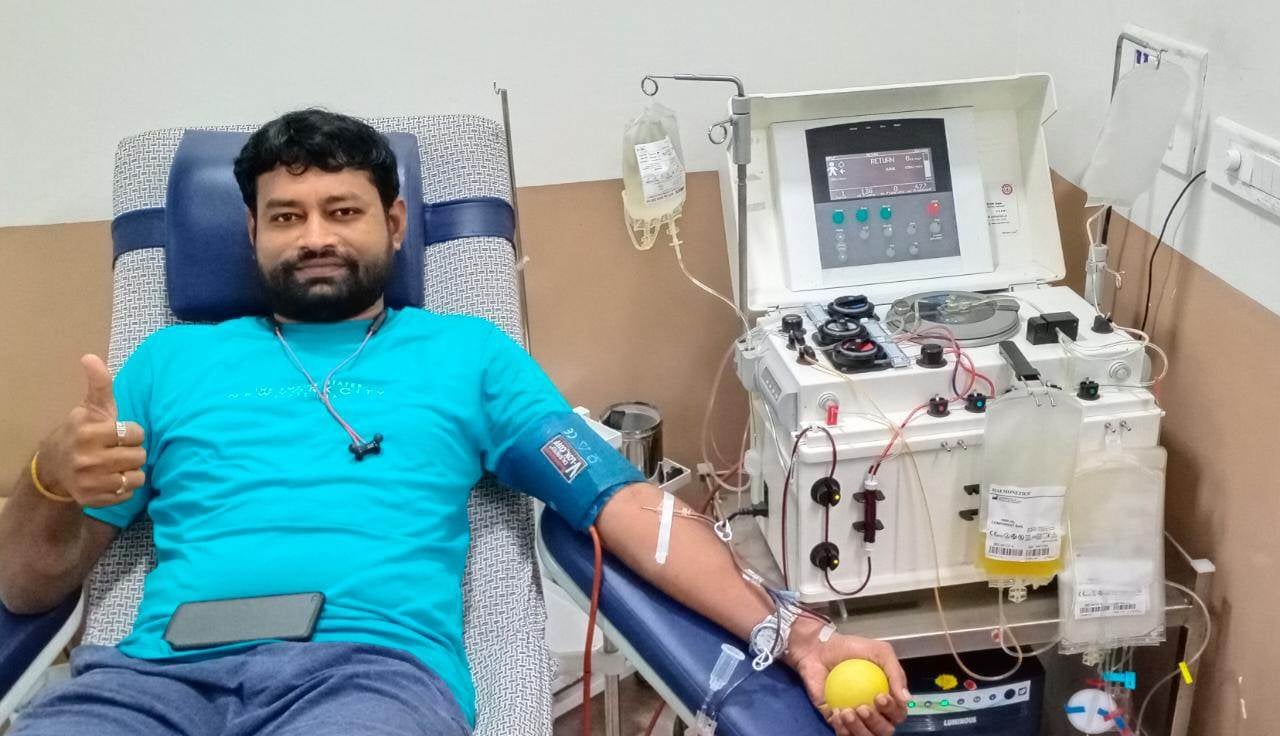 Sh Bhadra garu had donated single donor platelets (SDP) at NTR Memorial ...