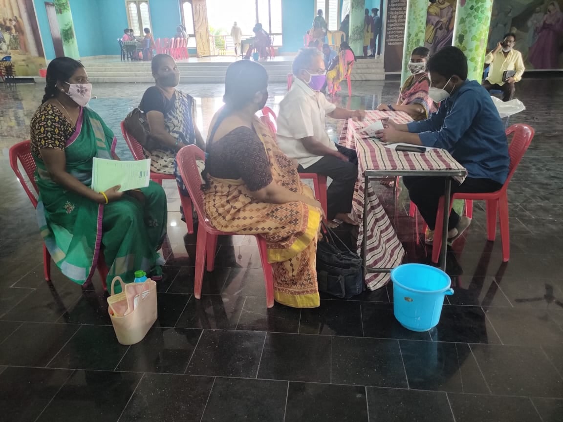 A free Health check-up camp at Nandivelugu, Tenali, Guntur, district ...